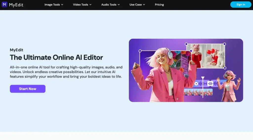 MyEdit AI Image Generator Review 2026: Features & Pricing